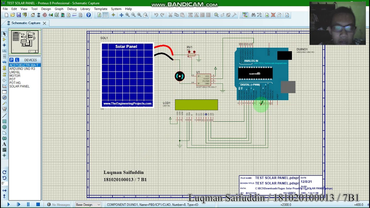 Simulasi Solar Panel menggunakan Proteus || UMSIDA 2021 - YouTube