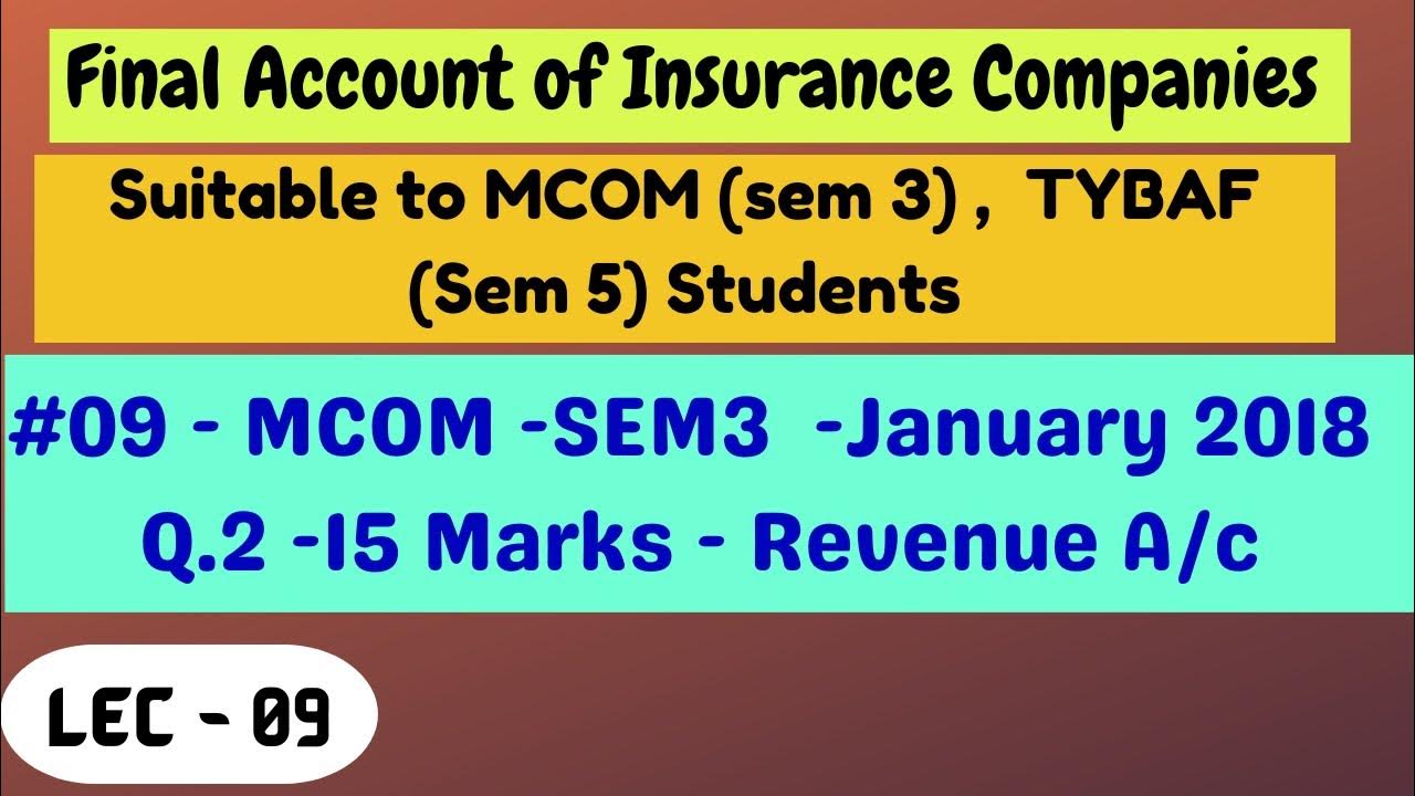 09 Final Accounts Of Insurance Companies Q 2 Preparation Of 09-final-accounts-of-insurance-companies-q-2-preparation-of