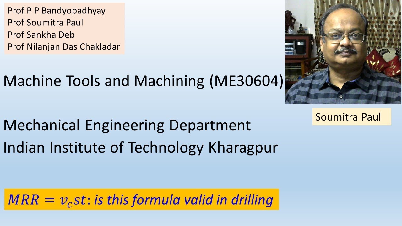 Module -1: Introduction to Machining - Drilling - YouTube