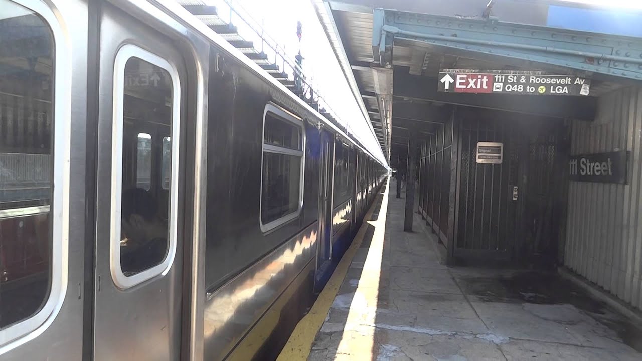 NYC Subway: Times Square-bound R62A (7) Entering & Leaving 111th Street ...