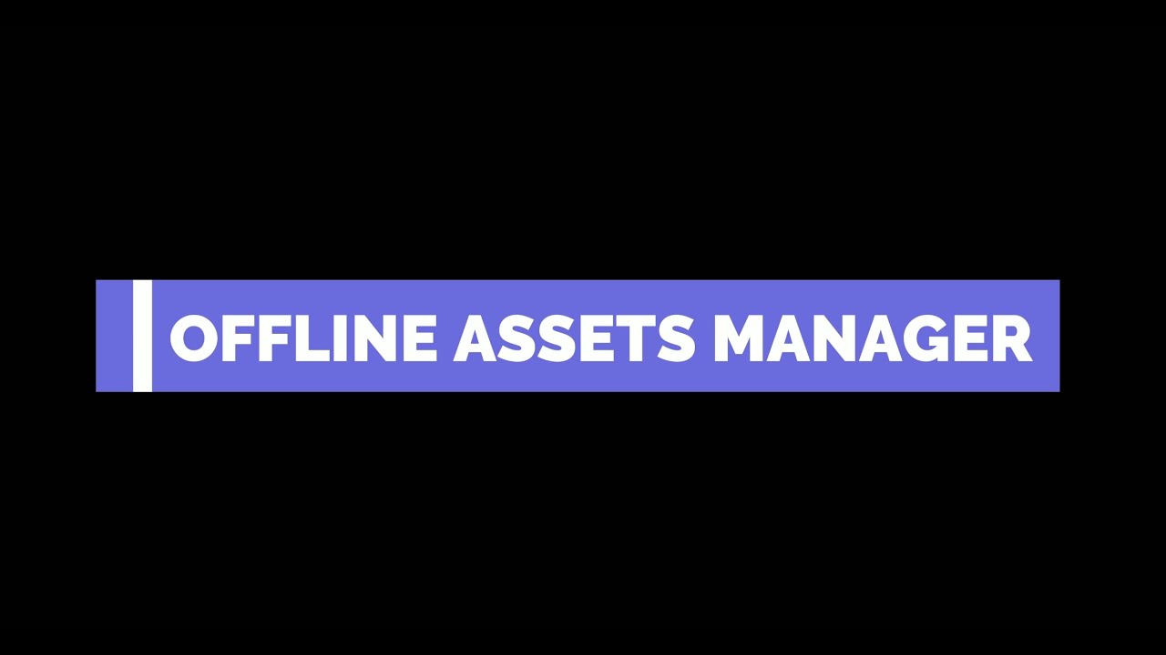 Offline Asset Manager - D5 - YouTube