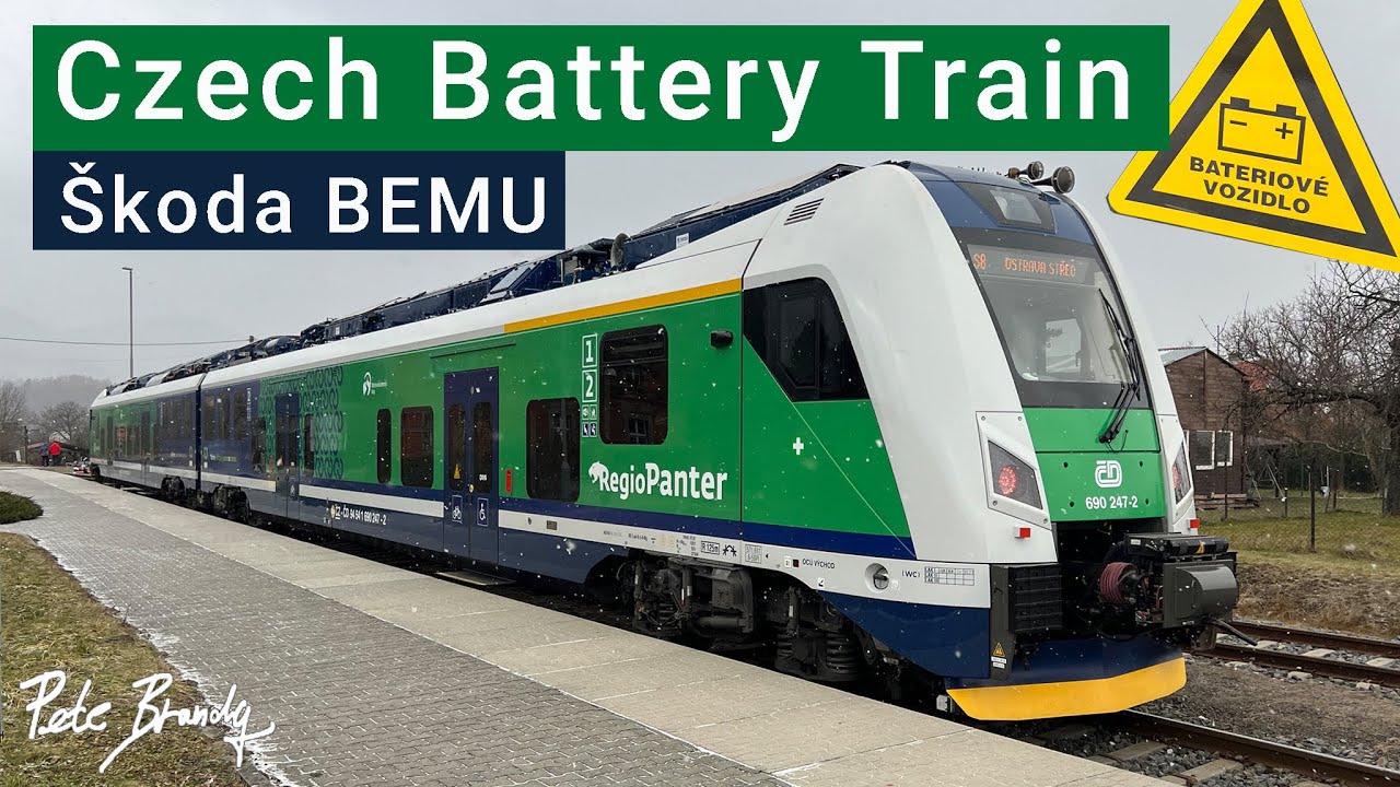 TRIP REPORT | Czech Battery Train | Skoda RegioPanter BEMU | Ostrava to ...