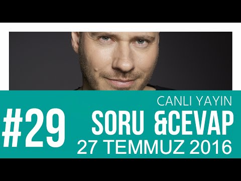 Haftalık Soru - Cevap Canlı Yayını #29- Temmuz 27, 2016 HD #şandersi