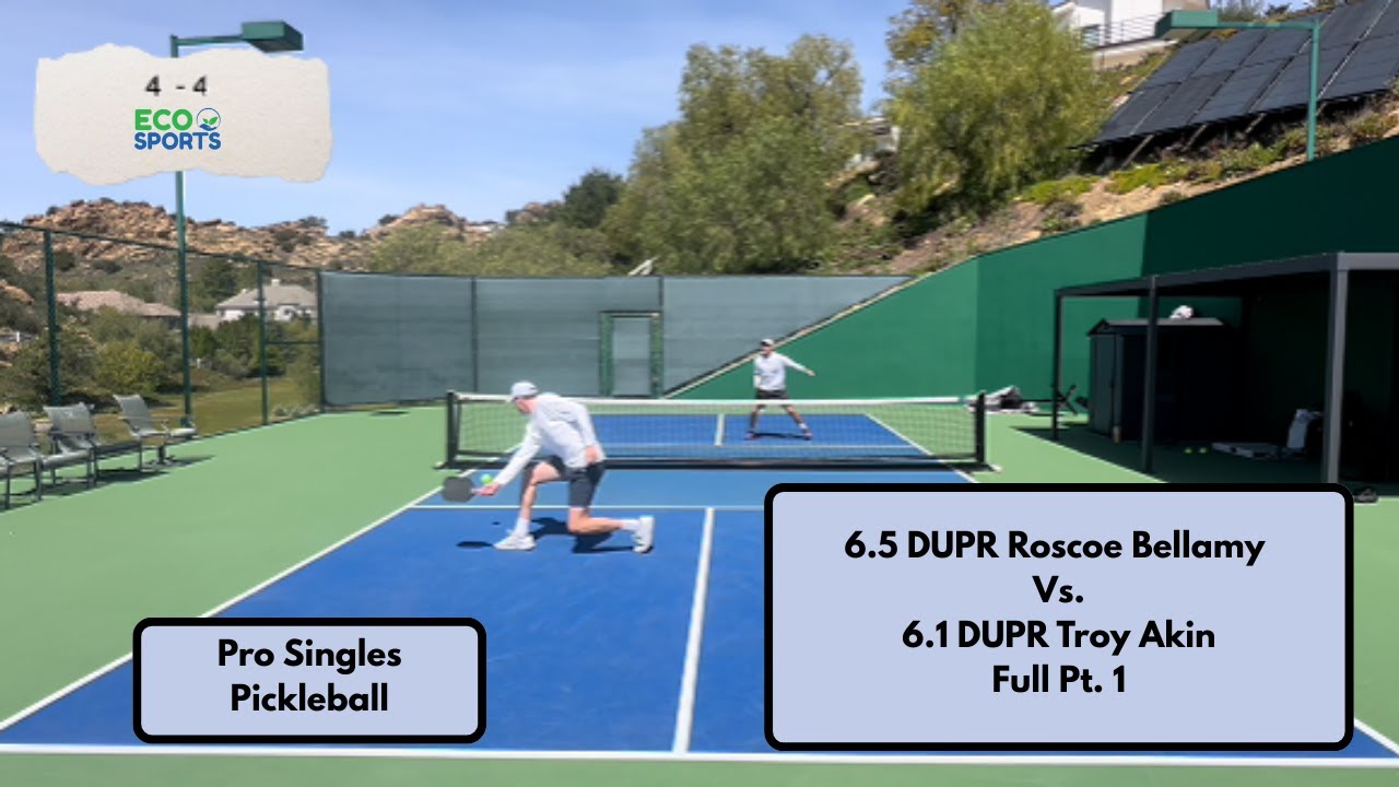 Pro Pickleball Singles #17 Roscoe Bellamy vs #61 Troy Akin | 6.5 DUPR ...