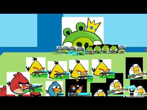 Angry Birds with gun with music - YouTube