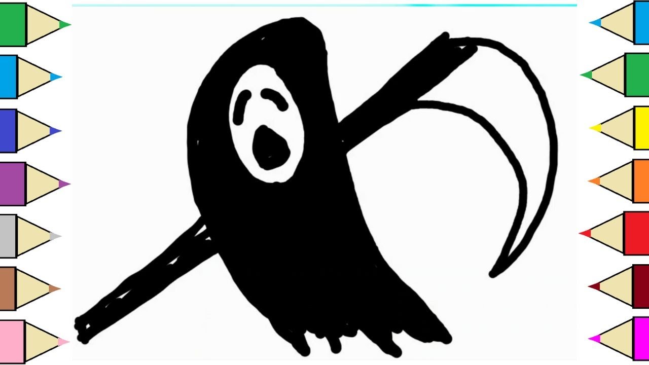 How to Draw a Ghost with an Axe | Fun Halloween Art for Beginners - YouTube