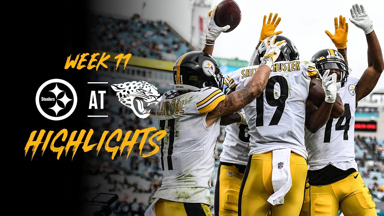 2020 Pittsburgh Steelers Highlights: Week 11 at Jacksonville Jaguars ...