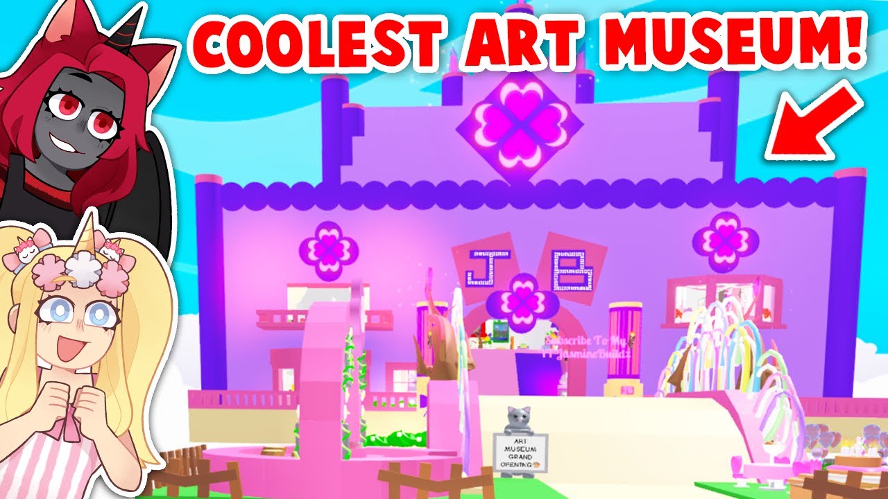 COOLEST ART MUSEUM BUILD EVER IN ADOPT ME! (Roblox) - YouTube