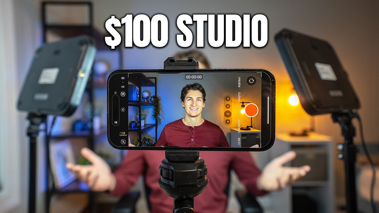 $100 Cinematic YouTube Studio Setup (Full Guide) - YouTube