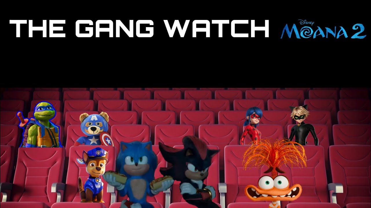 Sonic and his friends watches Moana 2 | B.U.O | New Video For December ...