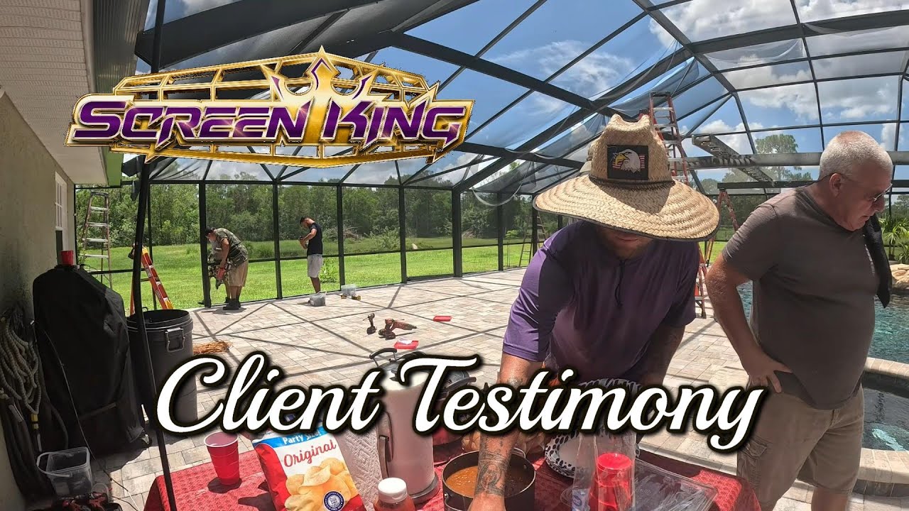 Client Testimonial Florida Screen King - YouTube