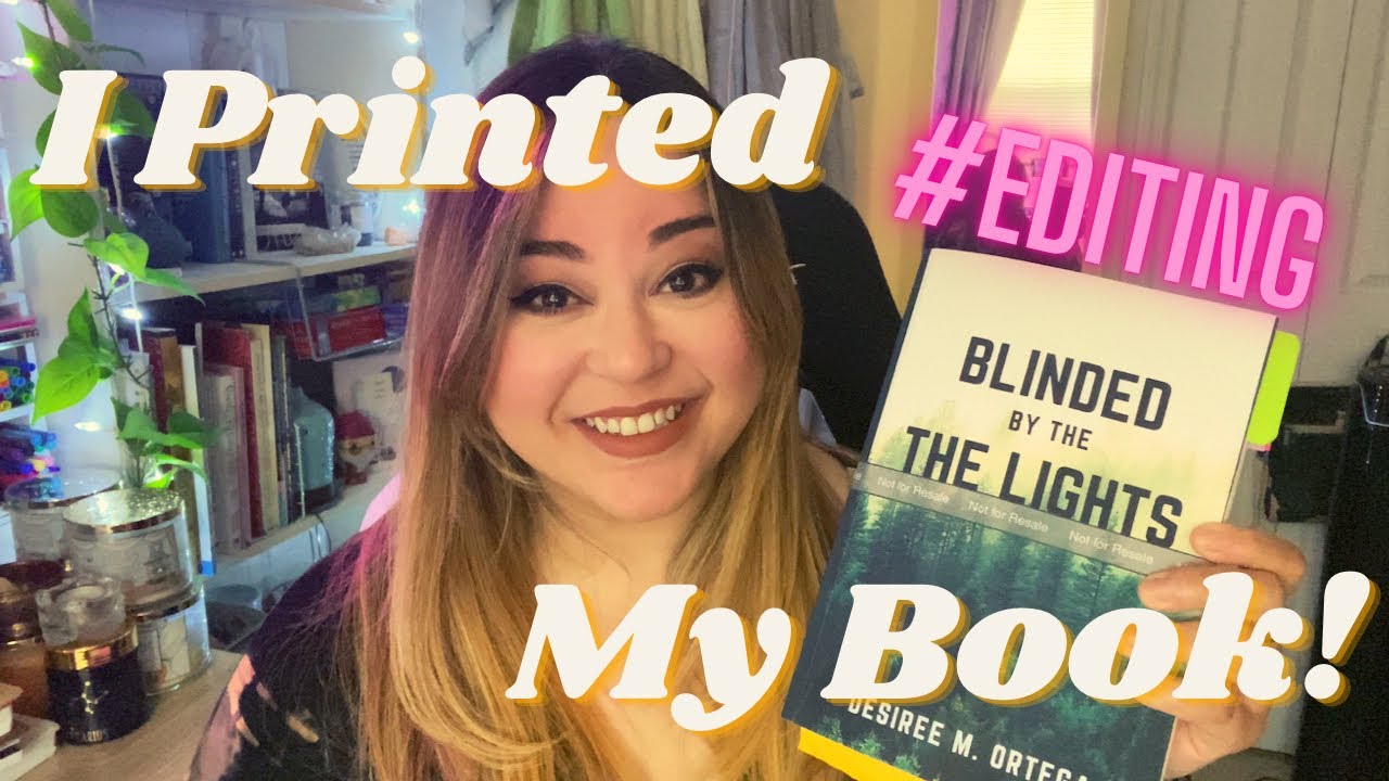 I PRINTED MY BOOK! // First Draft Editing #Vlog - YouTube