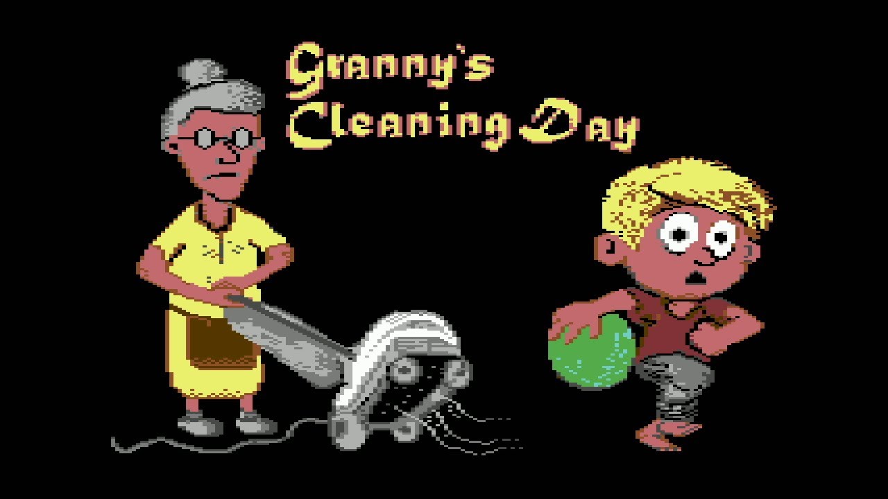 C64 Longplay: Granny's Cleaning Day - YouTube