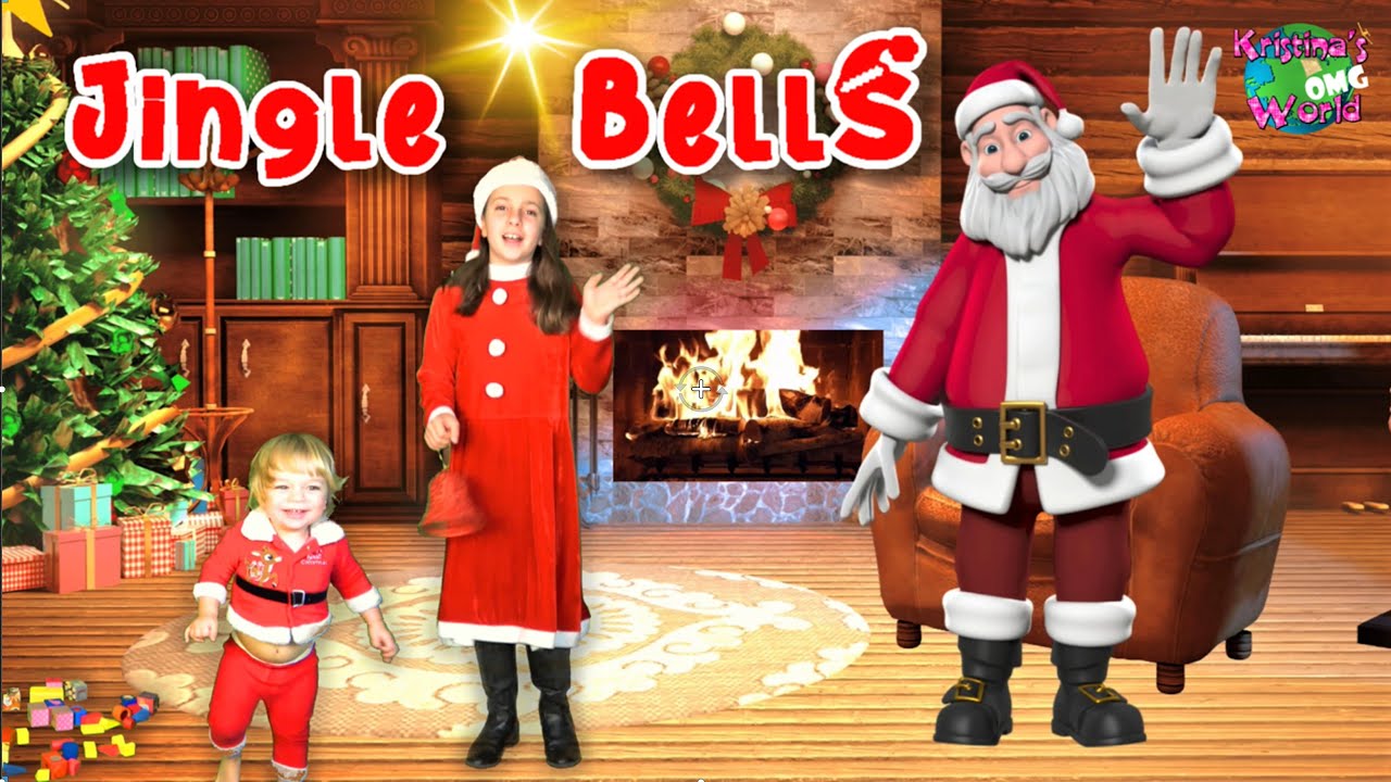 🎅 JINGLE BELLS 🎅 Cartoon Christmas Animation Song with Lyrics! Santa ...