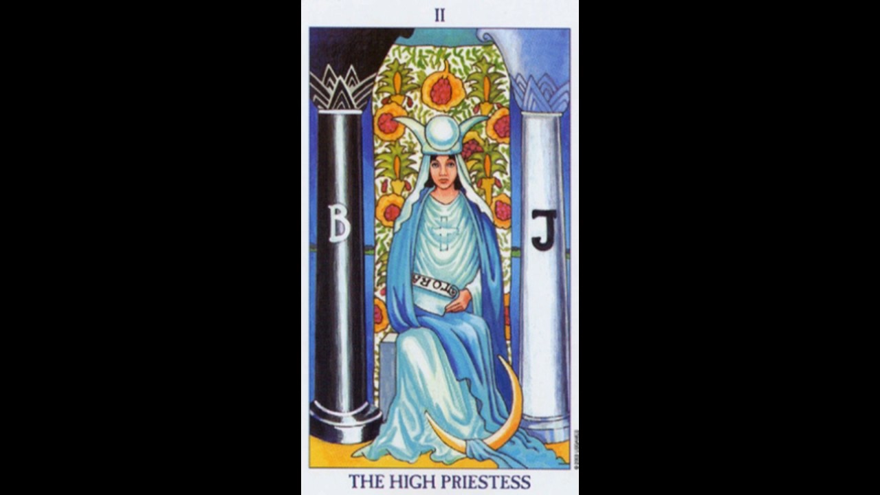 CURSO DEL TAROT Leccion 3 - Arcano Mayor 02 La Sacerdotisa (tarot rider ...