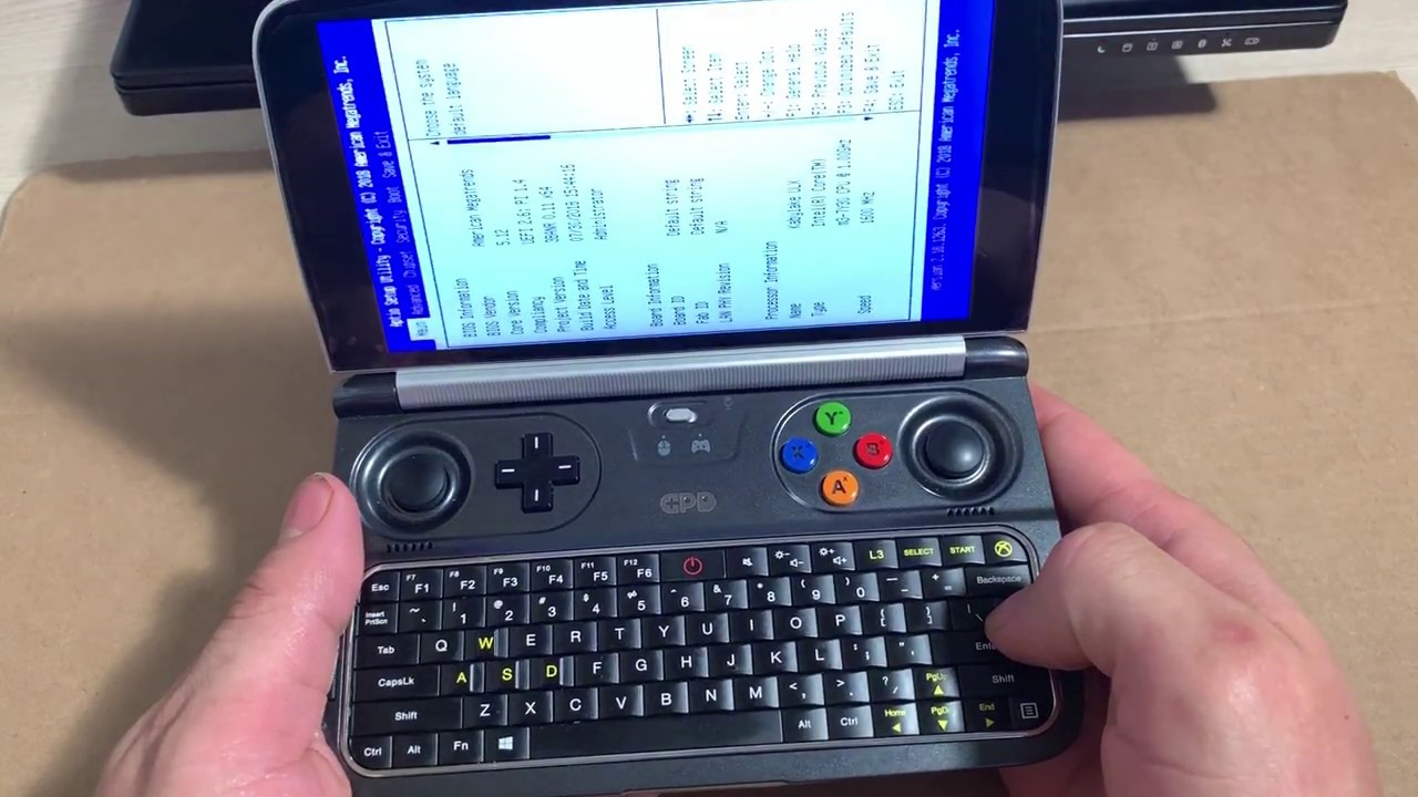 Gpd win 2 bios tweak - YouTube