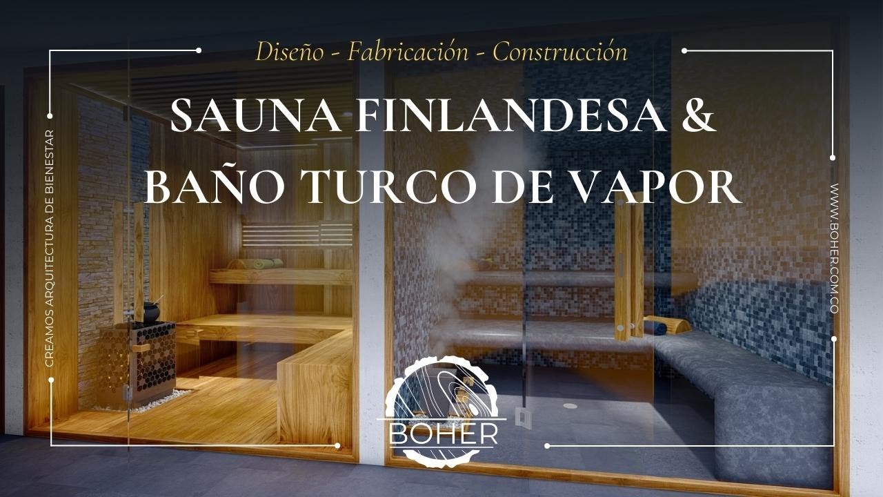 Construcción Sauna Finlandesa y Baño Turco de Vapor 🧖‍♂️ | BOHER ...
