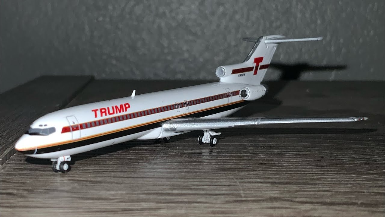 Trump shuttle Boeing 727-200 unboxing. - YouTube
