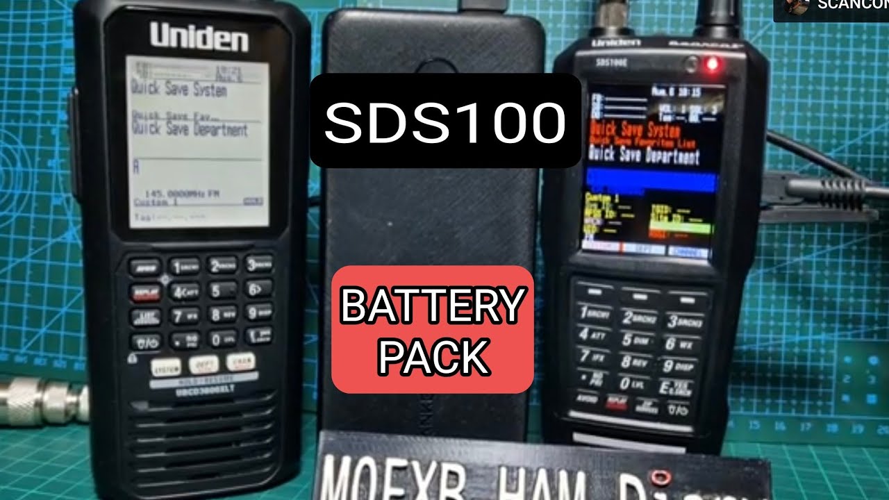 UNIDEN SDS100 - Alternative Power Bank - YouTube