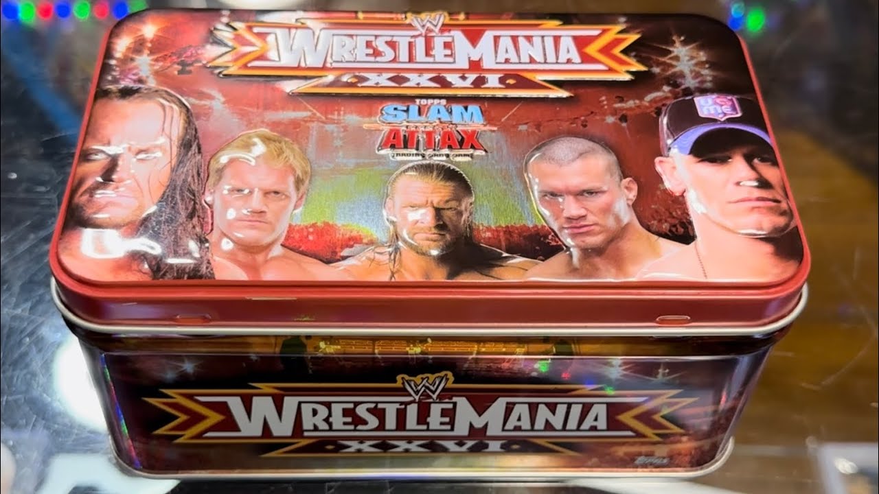 Topps WWE Slam Attax Trading Card Tin - YouTube