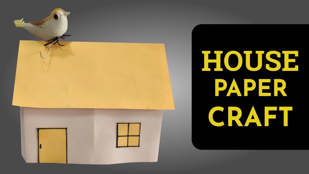 House Paper Craft || Origami House Craft- Easy Paper Craft - YouTube