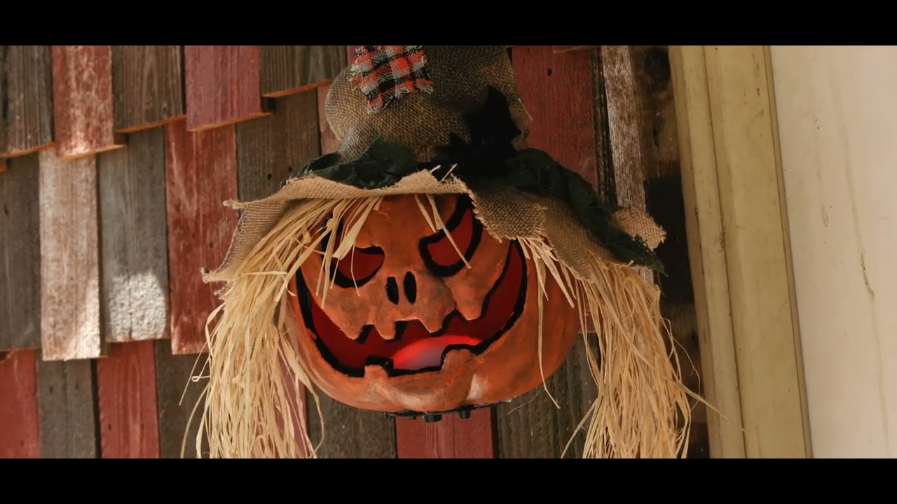 Spooky 2ft Hanging Pumpkin Head Prop for Halloween Decorations - YouTube