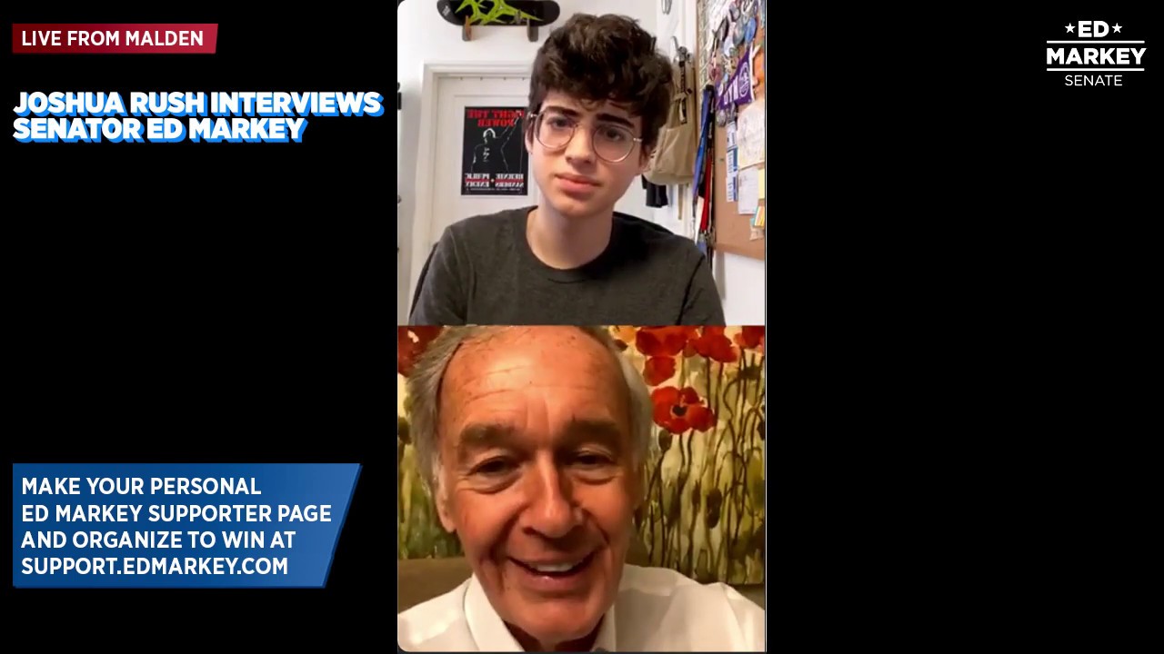 Joshua Rush Interviews Ed Markey - YouTube