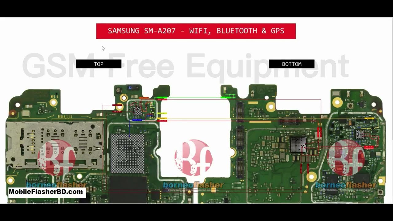 Samsung A20 SM-A207 Wifi Bluetooth GPS Problem Repair All Supply Jumper ...