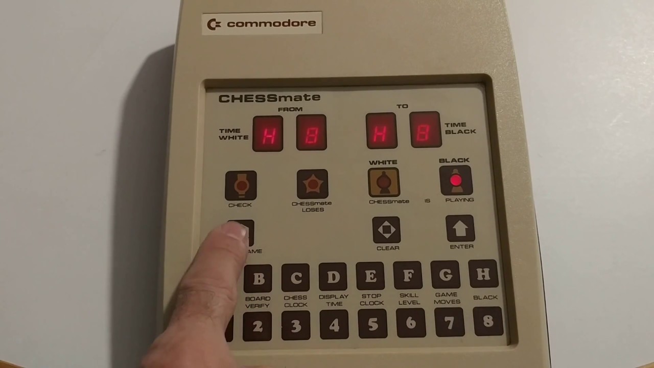 Commodore CHESSmate - Testing after repair - YouTube