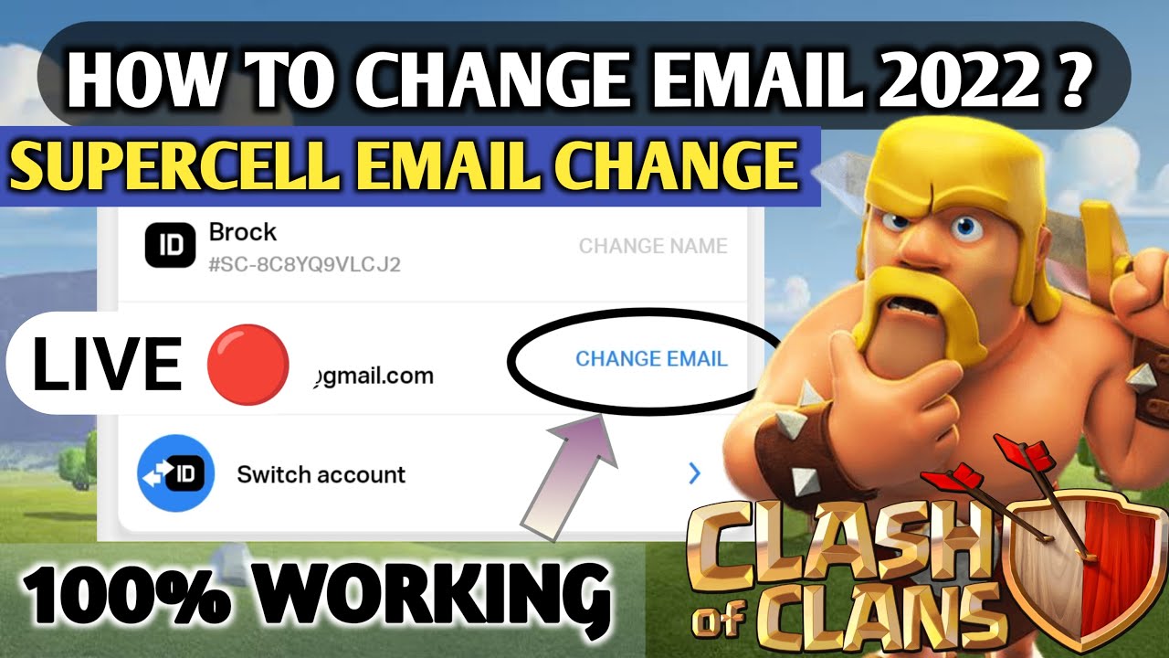 How to change supercell email coc || very easy steps || change ...