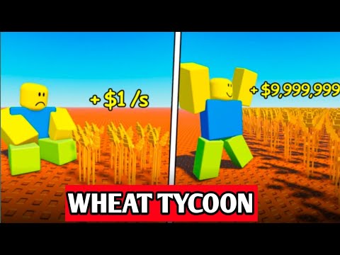 Roblox Wheat Tycoon Game! Roblox Relaxing Game - YouTube