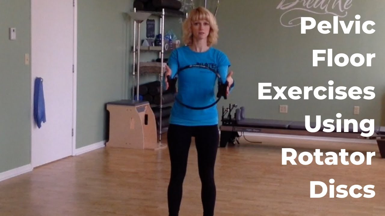 Pilates Pelvic Floor Exercises Using Rotator Discs - YouTube
