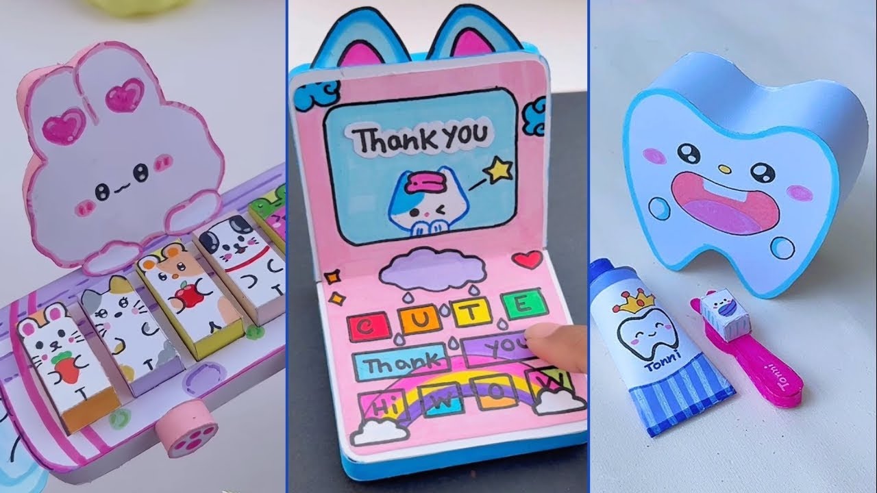 DIY Cute Paper Craft ideas/Easy to make /How to make Kids Craft - YouTube