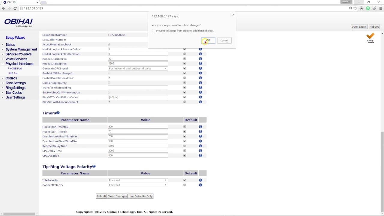 OBi110 "No Service" error Solution - YouTube
