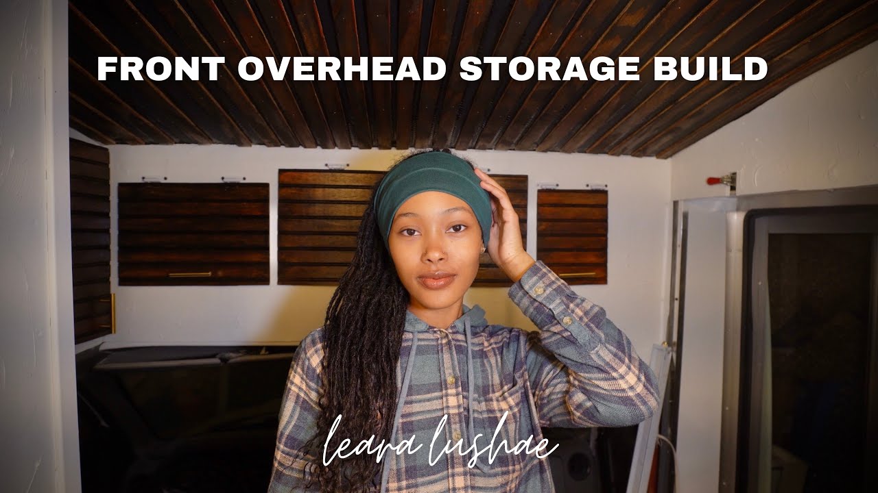 shuttle bus build // EP 48 // finally finishing the front overhead ...