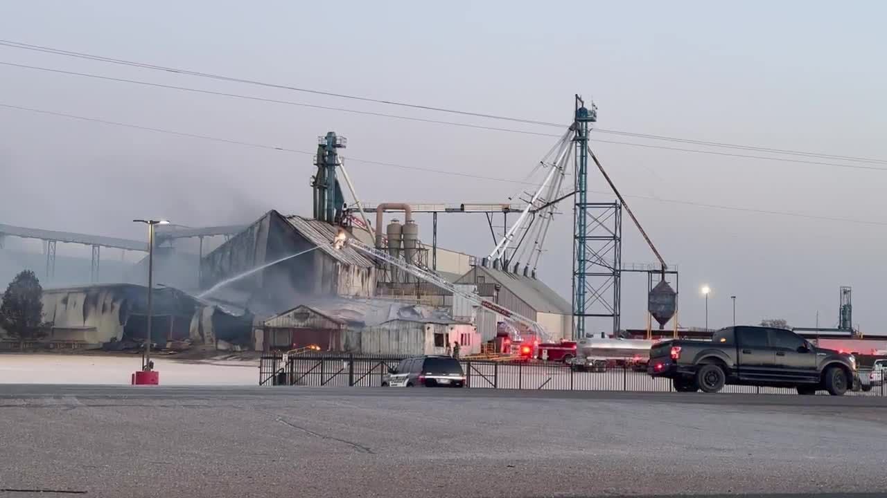 Portales Fire Department responding to fire at Hampton Farms peanut ...
