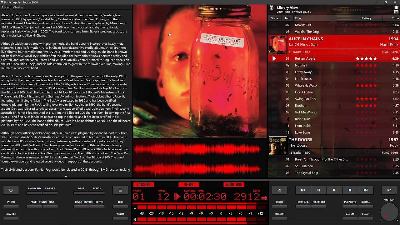 Tweaked Tedgo's Darkone 4 Theme for Foobar2000 - YouTube