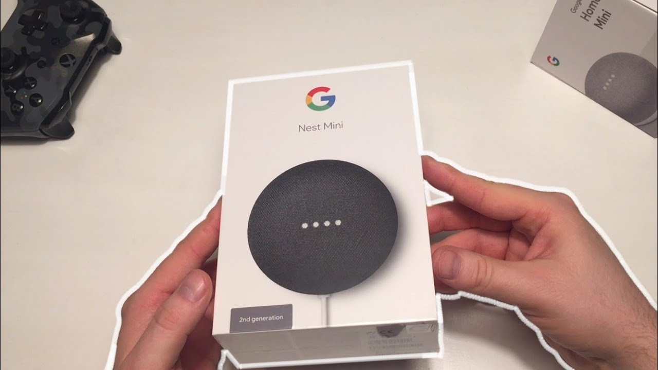 Nest Mini Charcoal (Google Home Mini 2nd Gen) unboxing - YouTube