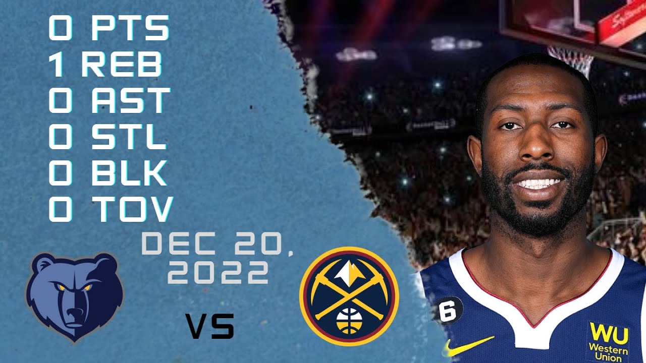 Davon Reed Player Highlights 20-12-2022 NUGGETS vs GRIZZLIES NBA ...