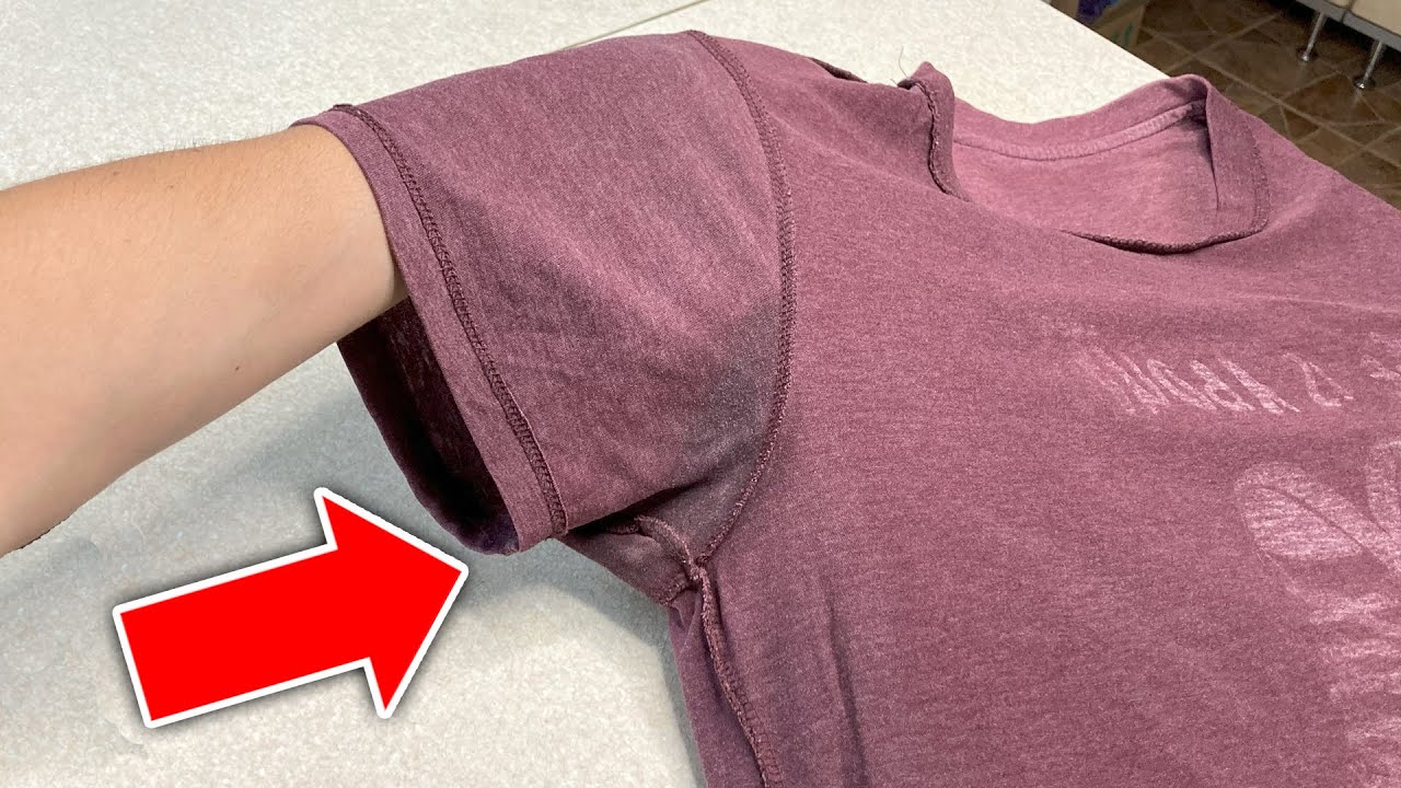 How to Remove Armpit Stains from Clothes | Easy Hack - YouTube