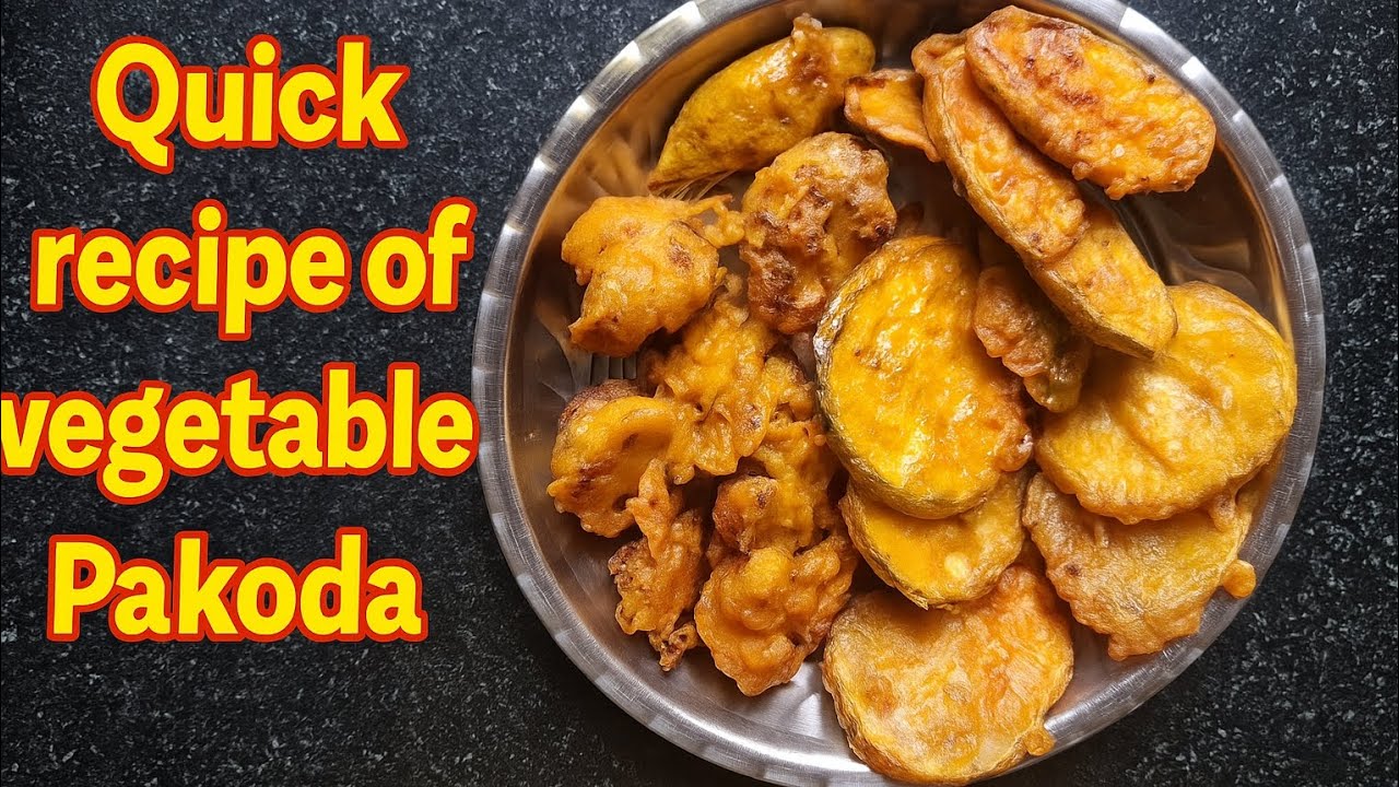 Quick recipe of vegetable pakoda|Pinky's Kitchen - YouTube
