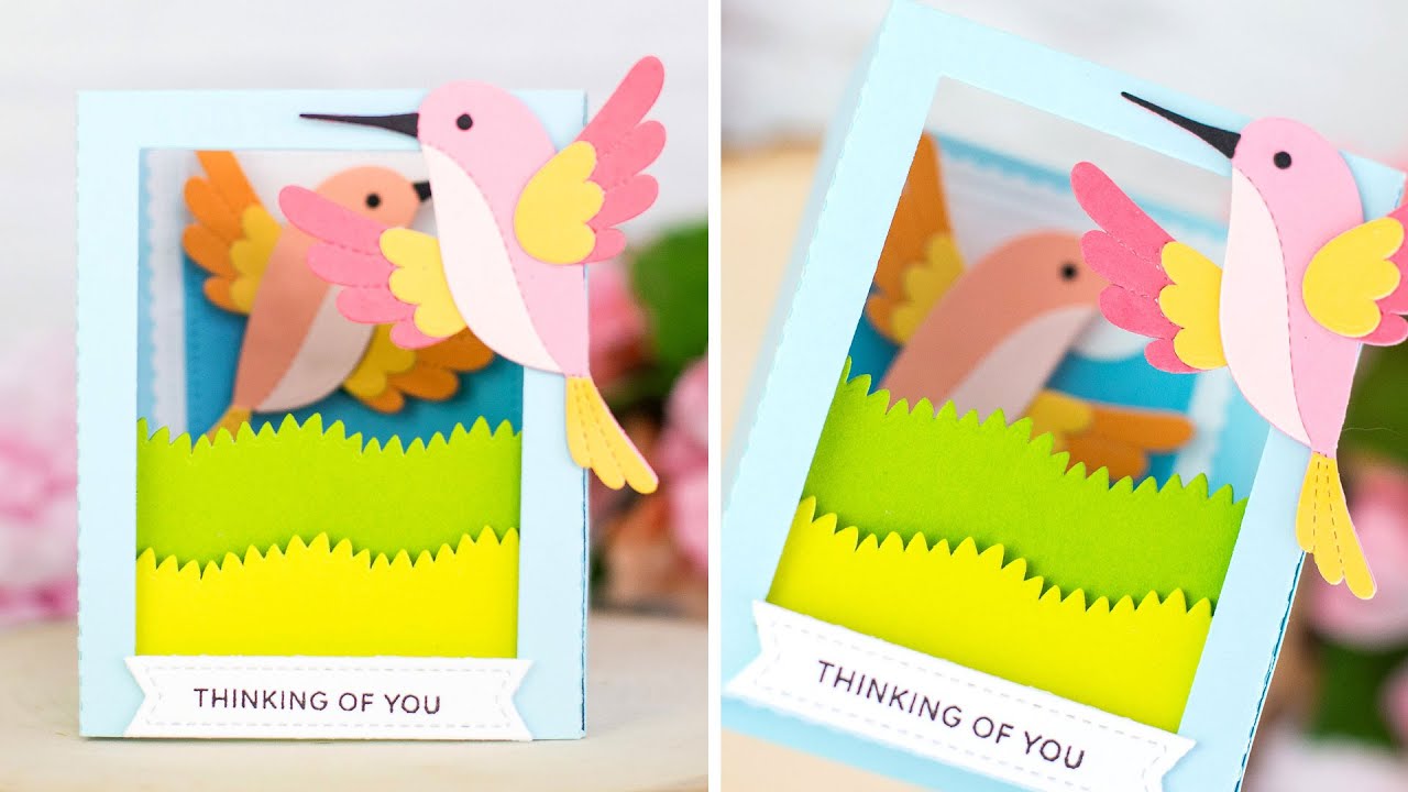 Easy Shadow Box Card - YouTube