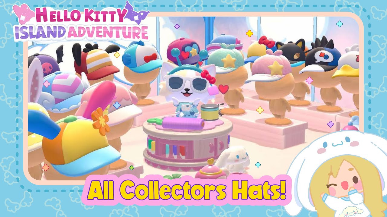 All Collectors Hats! Hello Kitty Island Adventure #hkia #hellokitty # ...