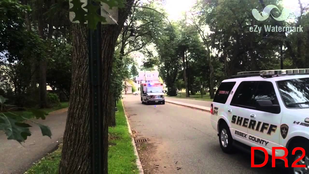 Bloomfield EMS Ambulance 42 And Essex County Sheriff Respon - YouTube