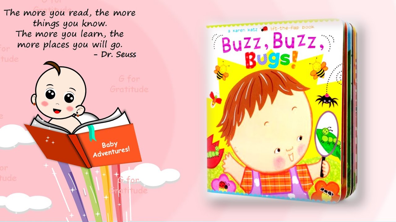 Buzz, buzz baby lift the flap board book | Silent flip through - YouTube