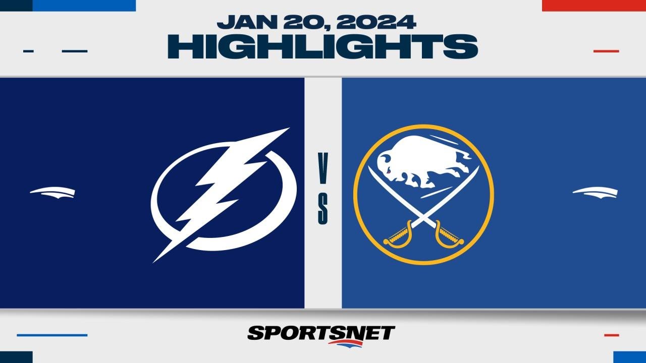 NHL Highlights | Lightning vs. Sabres - January 20th, 2024 - YouTube