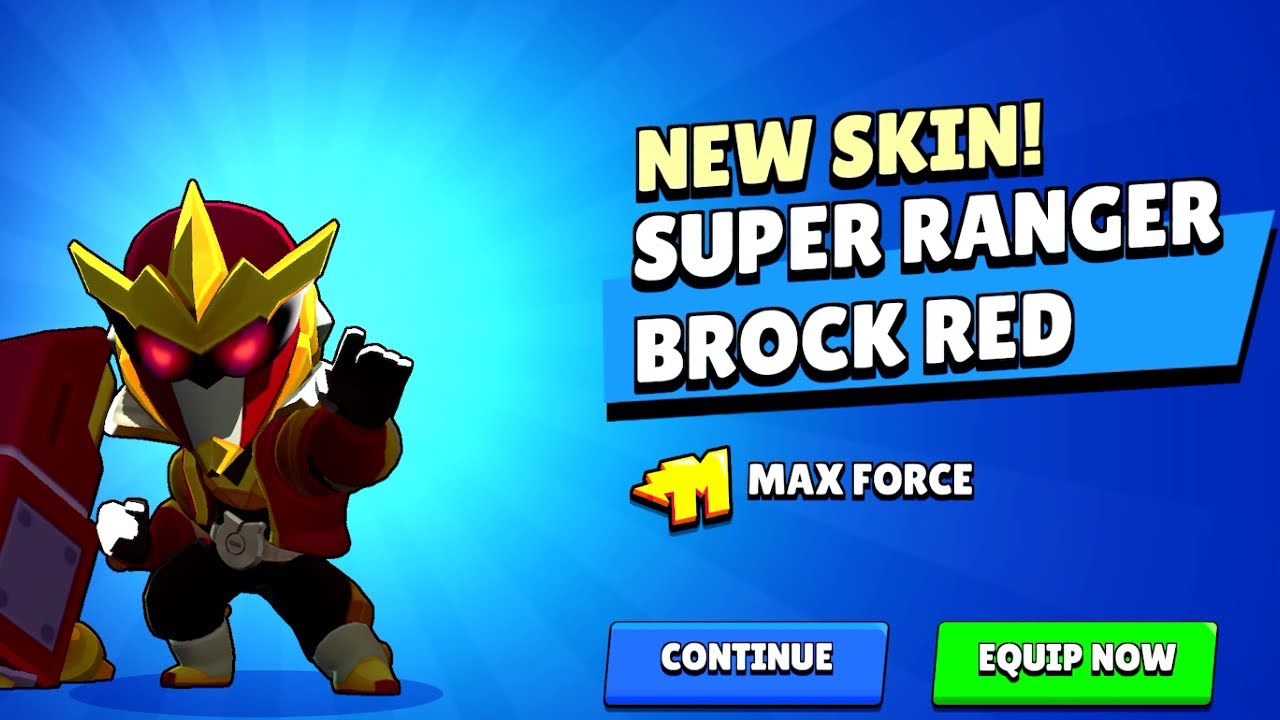 New SKIN: "SUPER RANGER RED" BROCK (Max Force) - YouTube