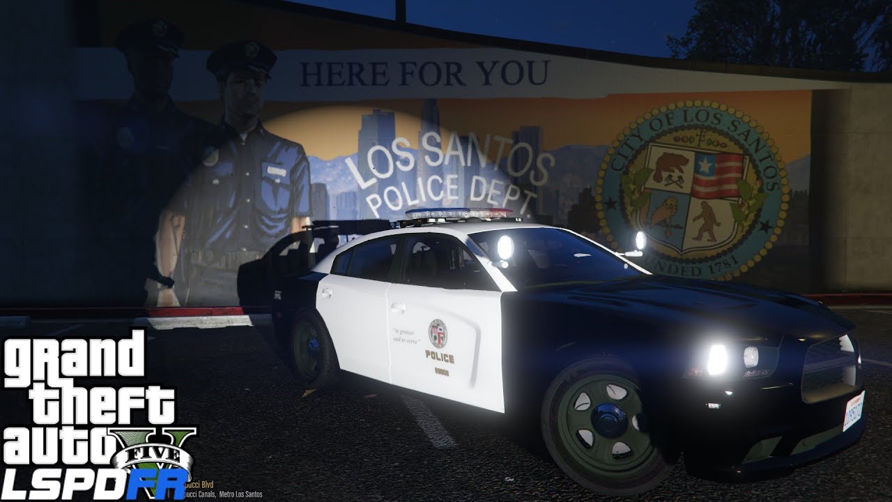 GTA 5 LSPDFR Police Mod 223 | New LAPD Dodge Charger With ALPR | IM ...