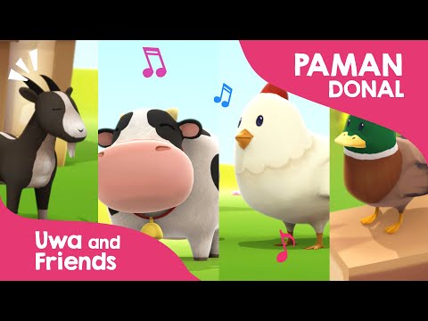 Peternakan Paman Donald  - Lagu Anak Indonesia - Belajar Suara Hewan Ternak