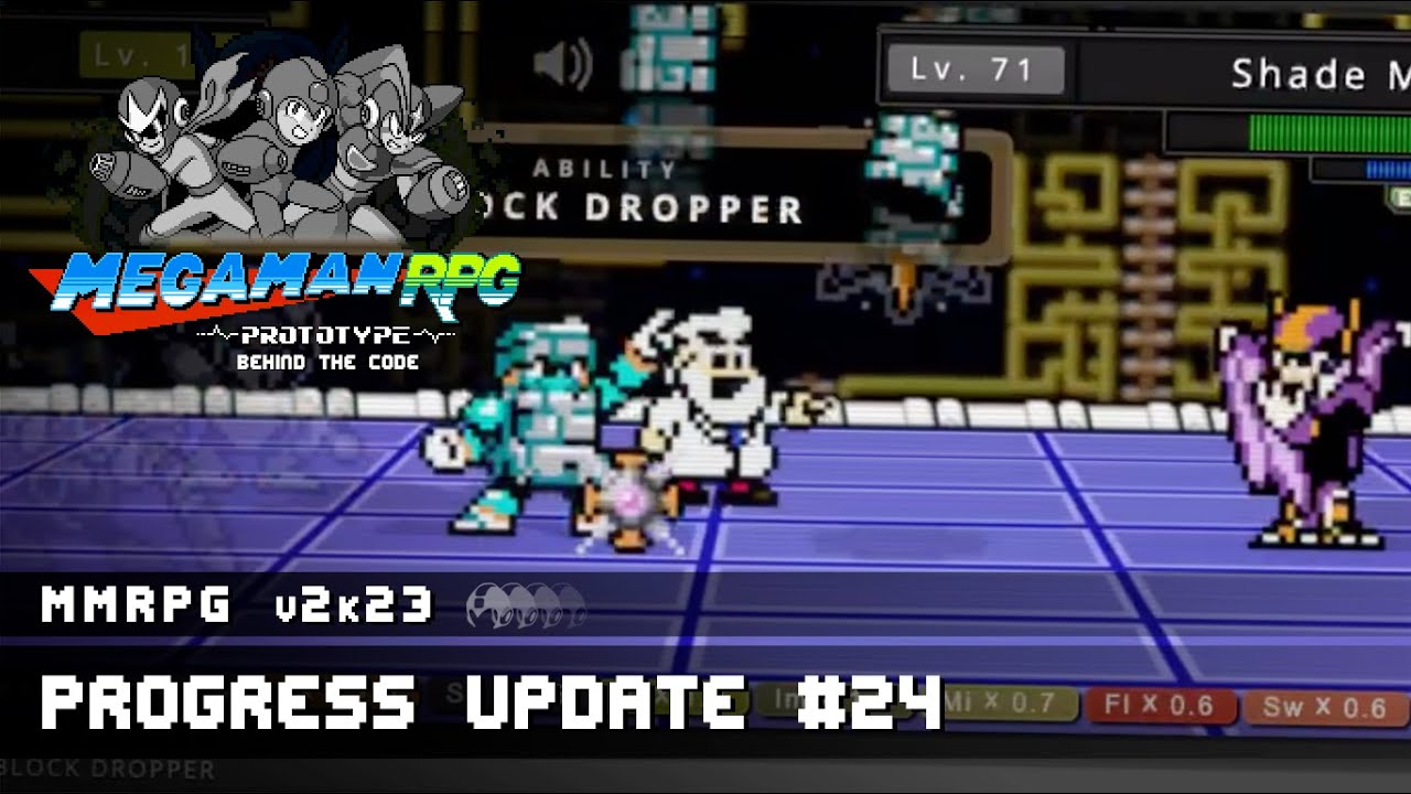 Star Field Battle vs Block Man w/ SFX | Dev Progress Update 24 | Mega Man RPG Prototype (v2k23 ...